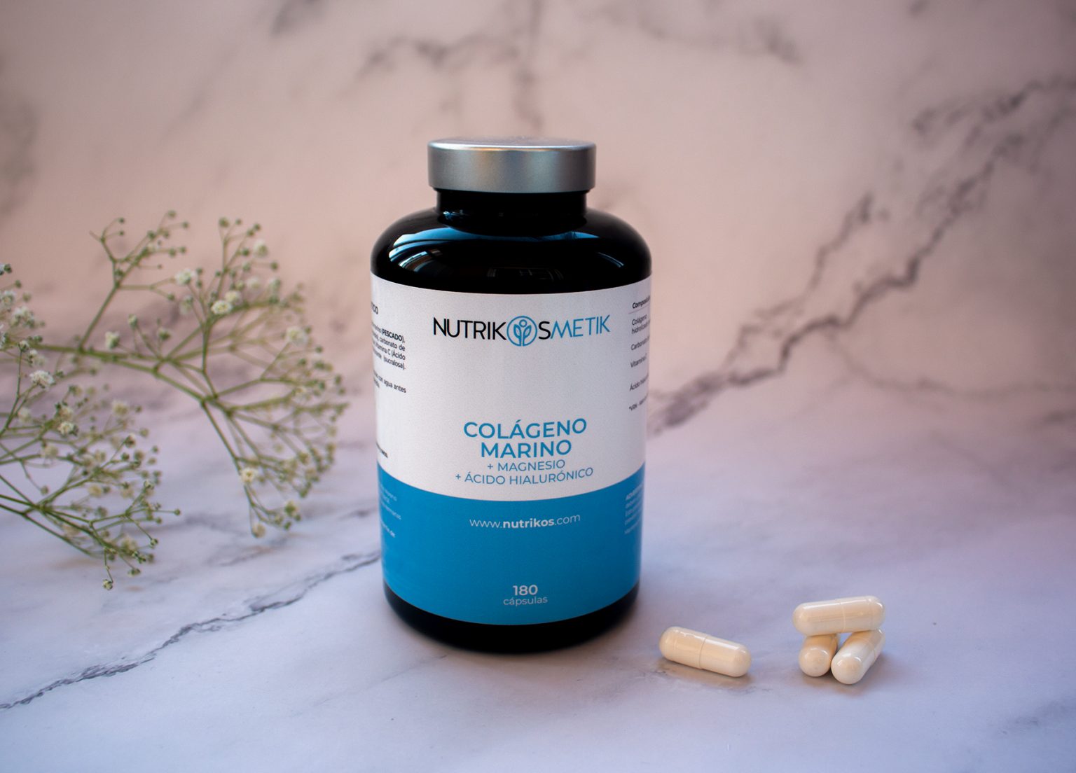 Los beneficios de tomar colágeno marino de Nutrikosmetik en cápsulas ...